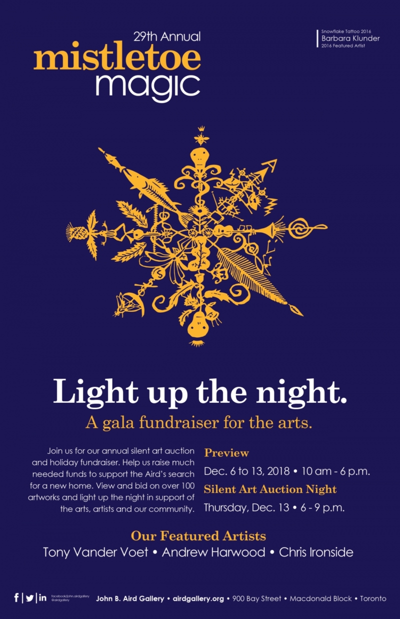 29TH ANNUAL MISTLETOE MAGIC GALA ART FUNDRAISER – John B. Aird Gallery
