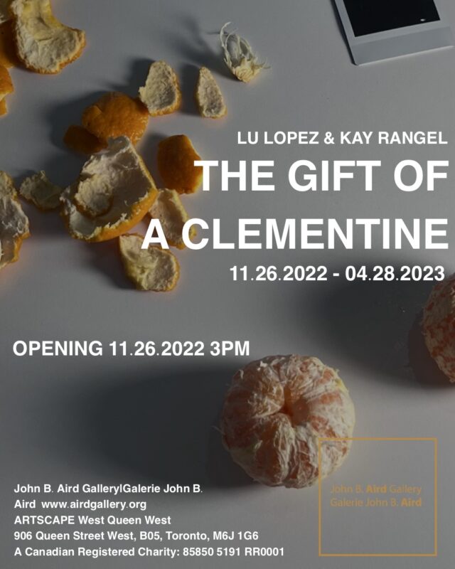 The Gift of a Clementine – John B. Aird Gallery